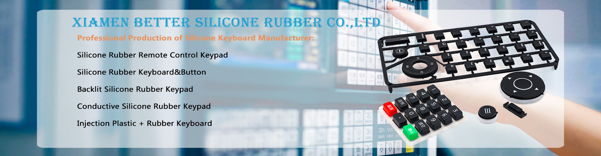 Custom Silicone Keypad & Rubber Keyboard Manufacturer