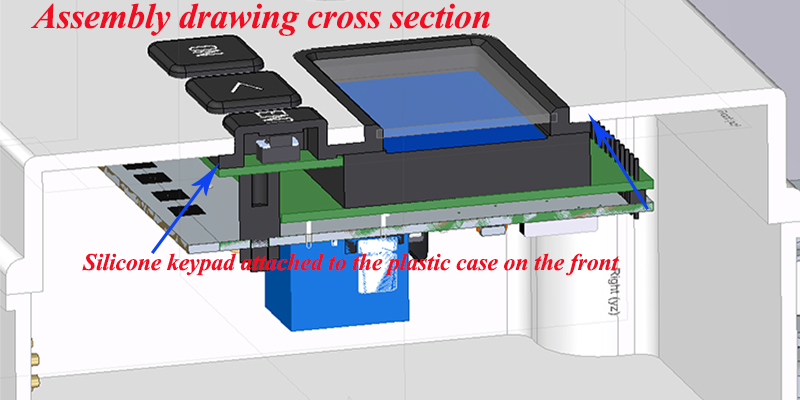 PMMA/Acrylic Panel Silicone Rubber Membrane Switch Keypad